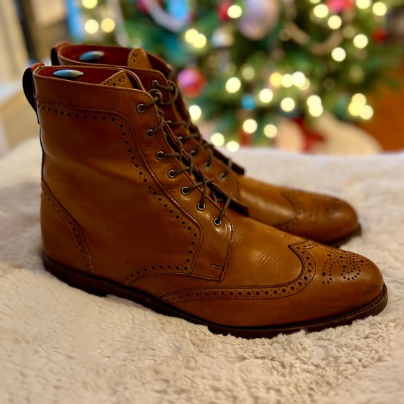 Allen Edmonds | Shoes | Allen Edmonds Dalton Wingtip Brown Dress Boot ...